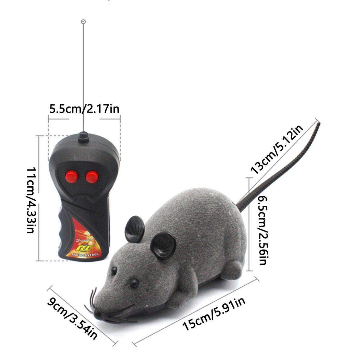 Electric Mouse Remote Control Pet Toy - PawCare.com.bd